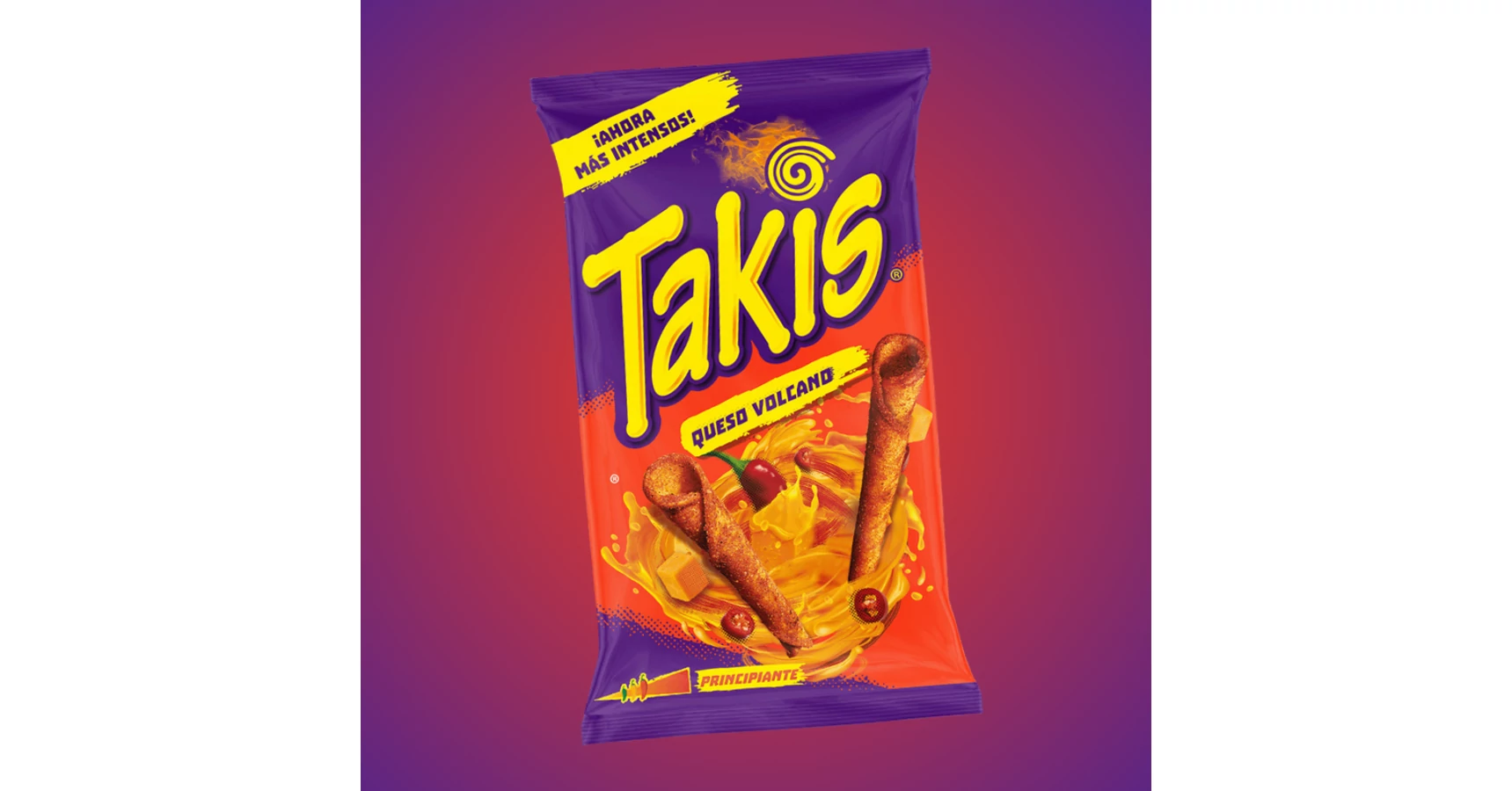 Takis Queso Volcano csípős sajtos chips 100g - MegaBest